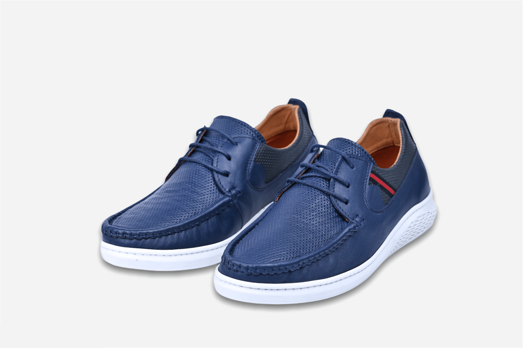 Basket mocassin en cuir – Op38 – Bleu - Opiyane Spécialisé dans la ...